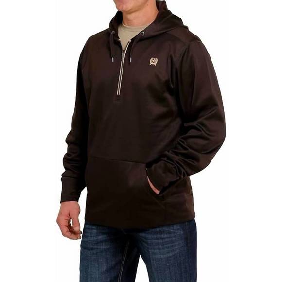 Cinch | Shirts | New Cinch Mens Flag Pullover 2 Zip Hoodie In Brown ...